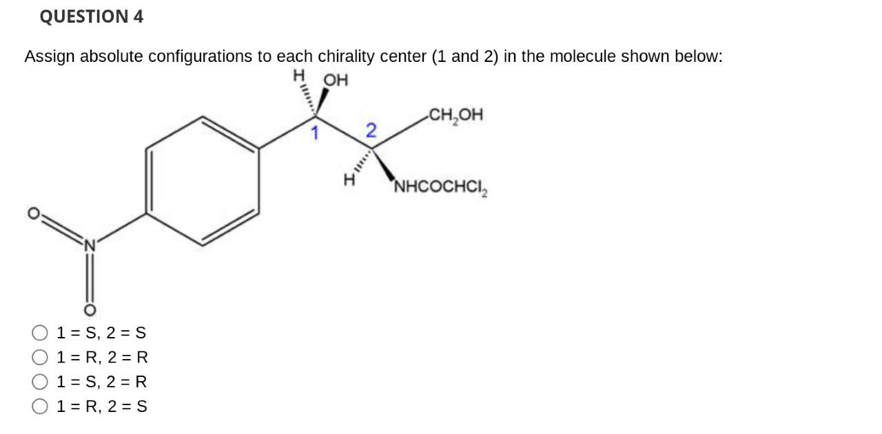 Solved QUESTION 4 Assign absolute configurations to each | Chegg.com