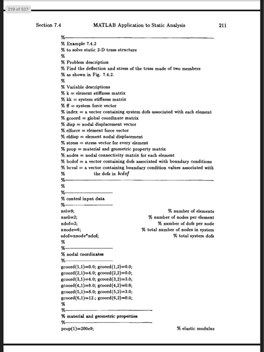 Solved MATLAB finite element method question QUESTION DOES | Chegg.com