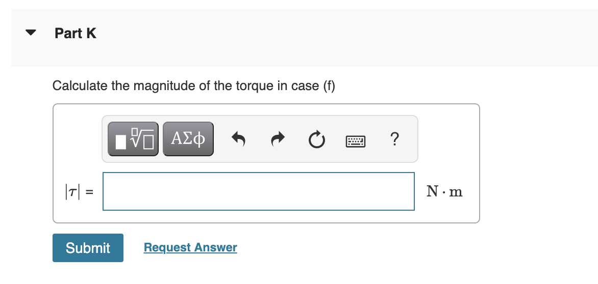 Solved Calculate the torque (magnitude and direction) about | Chegg.com