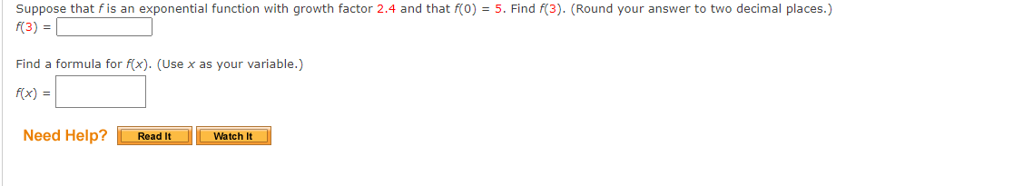 Solved Suppose that fis an exponential function with decay | Chegg.com