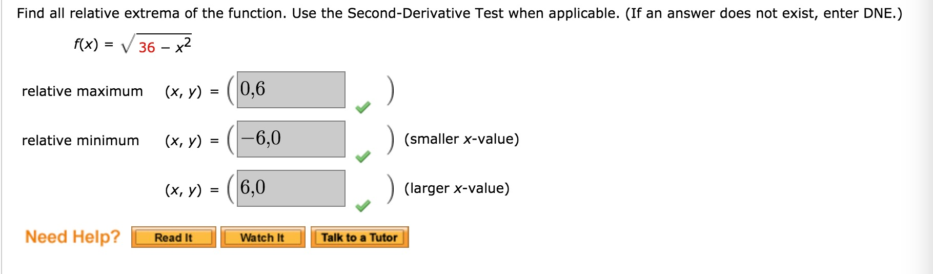 Solved Find All Relative Extrema Of The Function Use The