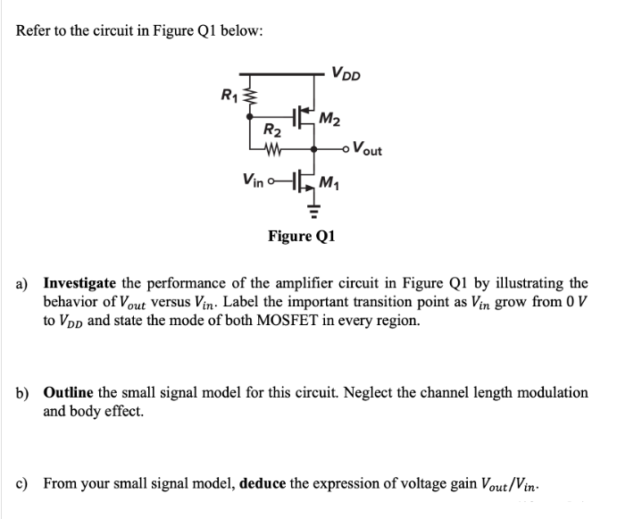 Solved Refer to the circuit in Figure Q1 below: Figure Q1 a) | Chegg.com