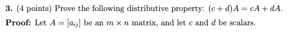 Solved 3. (4 points) Prove the following distributive | Chegg.com