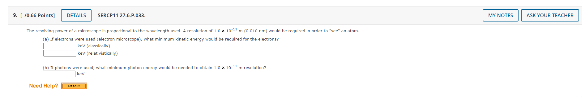 Solved The resolving power of a microscope is proportional | Chegg.com