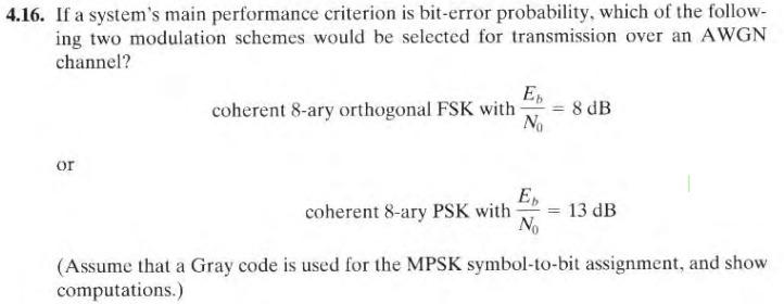 Solved 4.16. If a system's main performance criterion is | Chegg.com