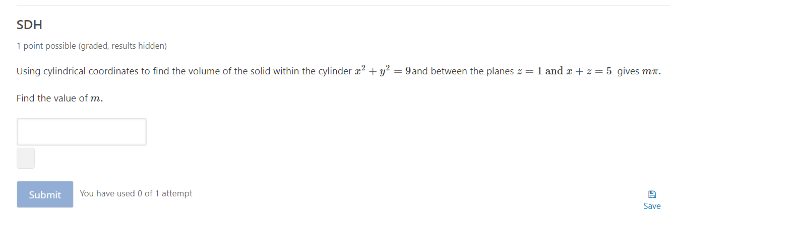 Solved MMRU 1 point possible (graded, results hidden) The | Chegg.com