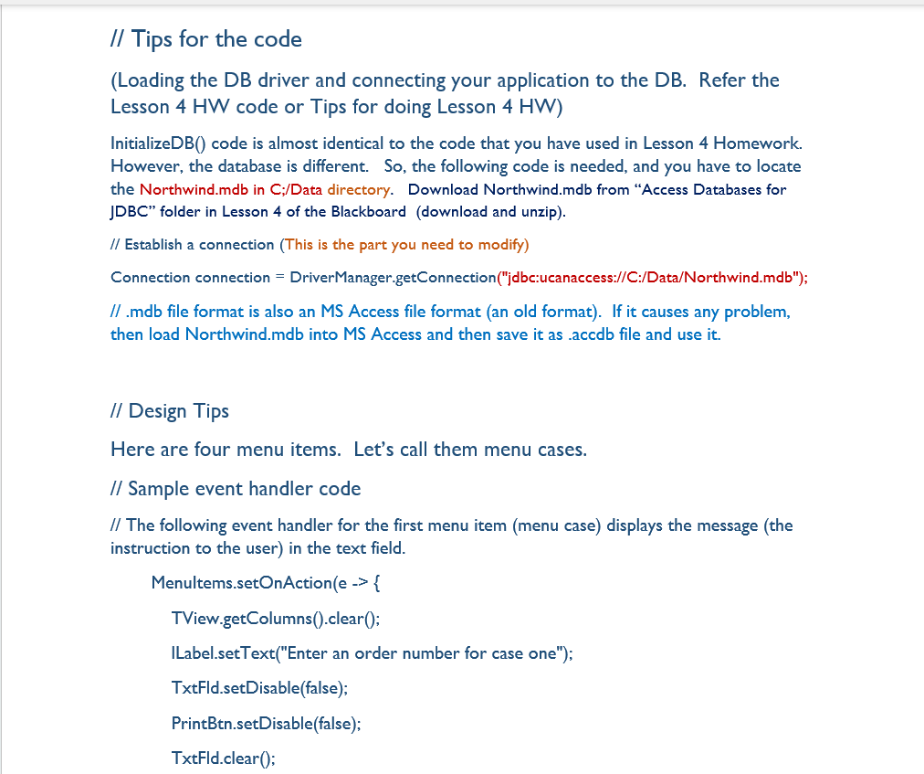 Solved // Style I Idea (GUI Design) II Northwind Database | Chegg.com