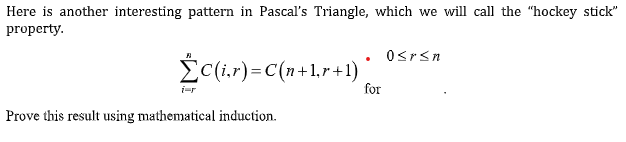 Solved Here is another interesting pattern in Pascal's | Chegg.com