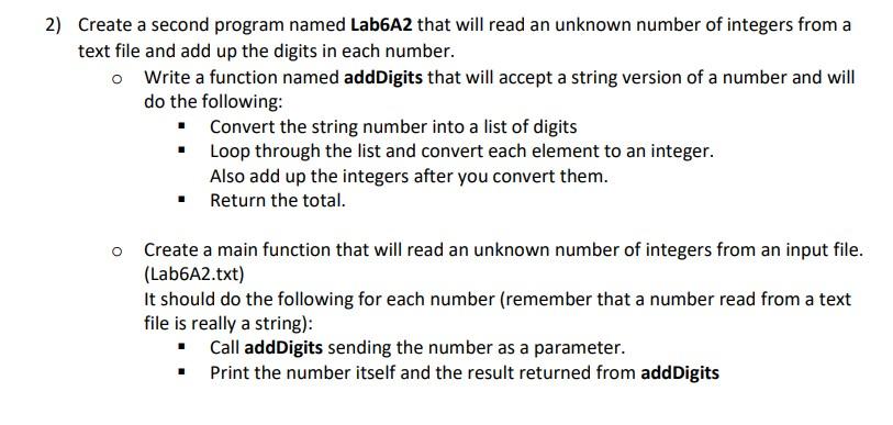 Solved Create a txt file called Lab6A2.txt | Chegg.com