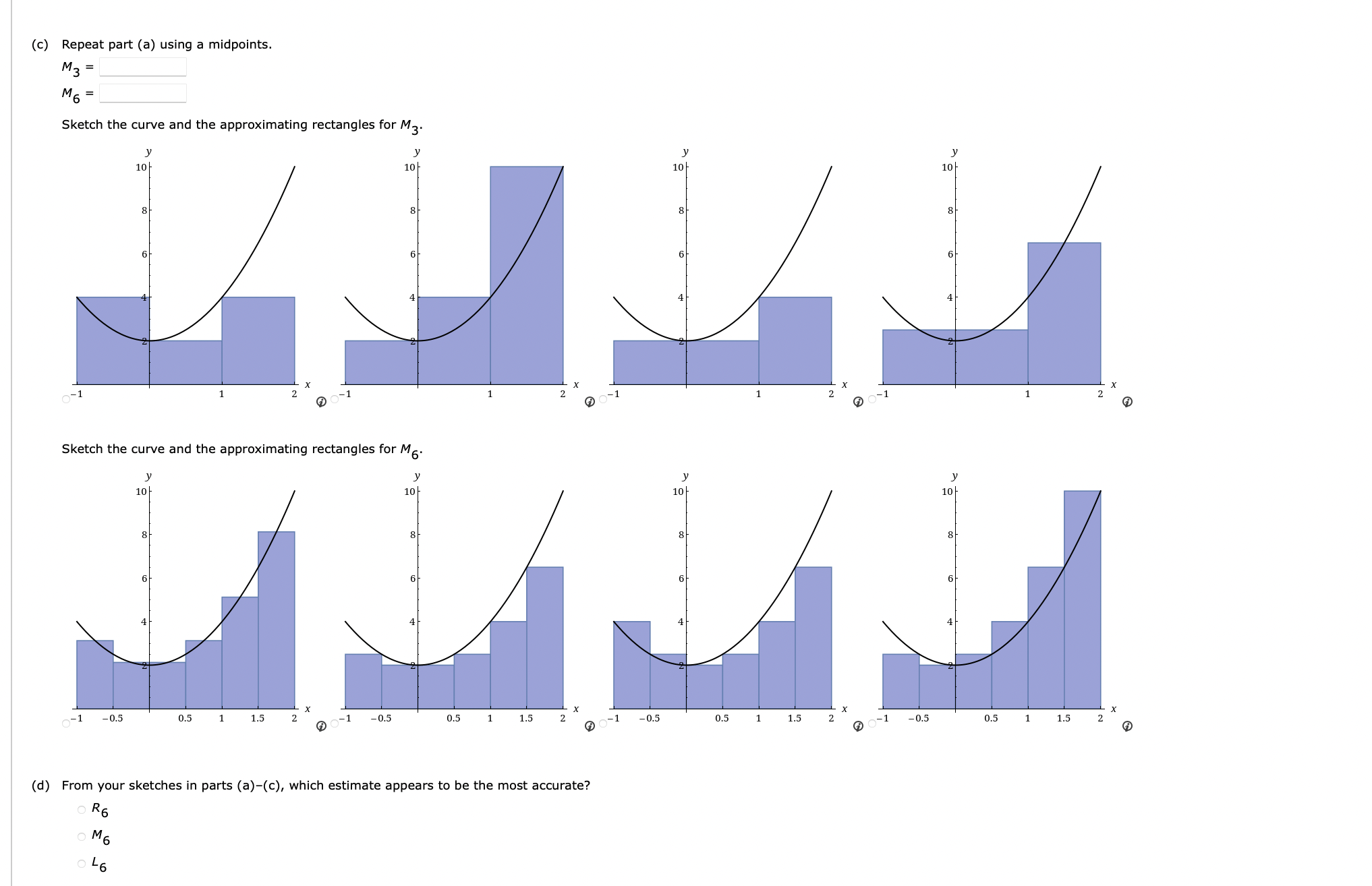 Solved -et f(x)=2+2x2. (a) Estimate the area under the graph | Chegg.com