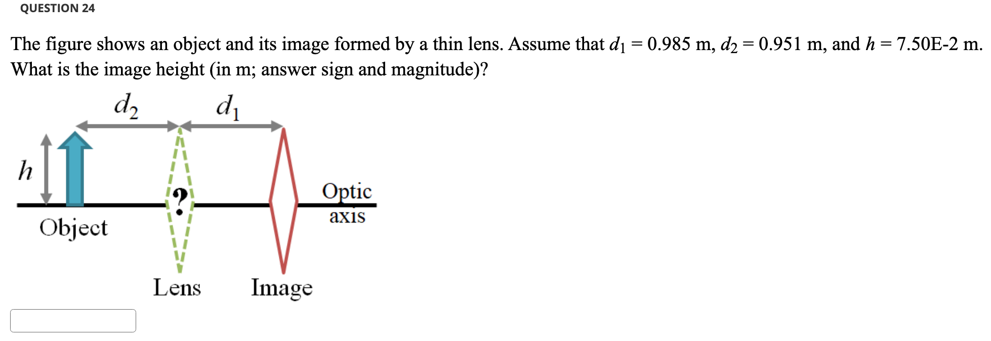 Solved The figure shows an object and its image formed by a | Chegg.com