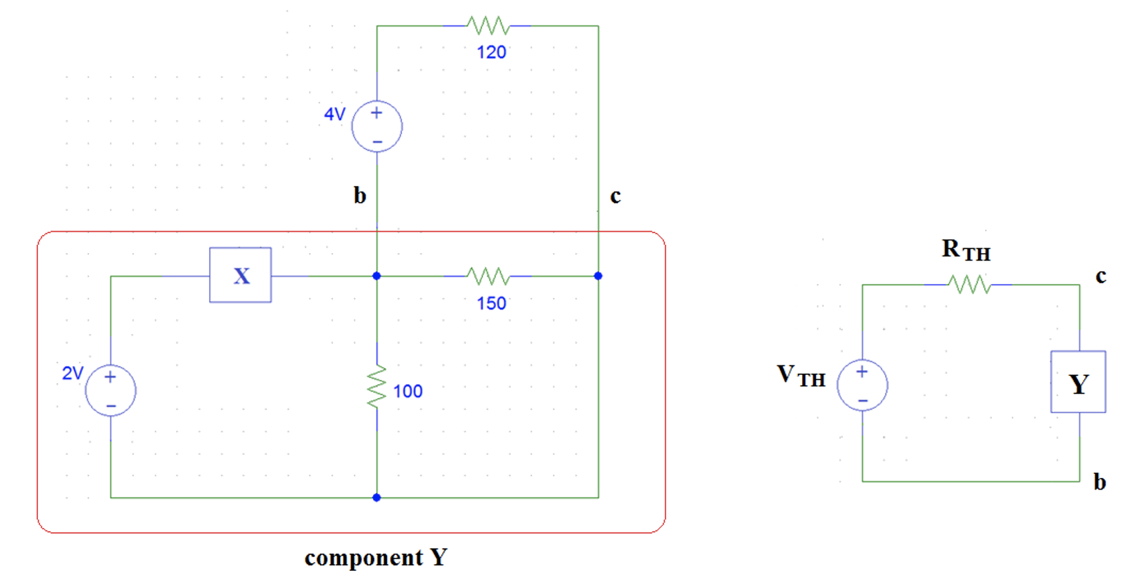 Solved Component Y in the circuit given here is the | Chegg.com