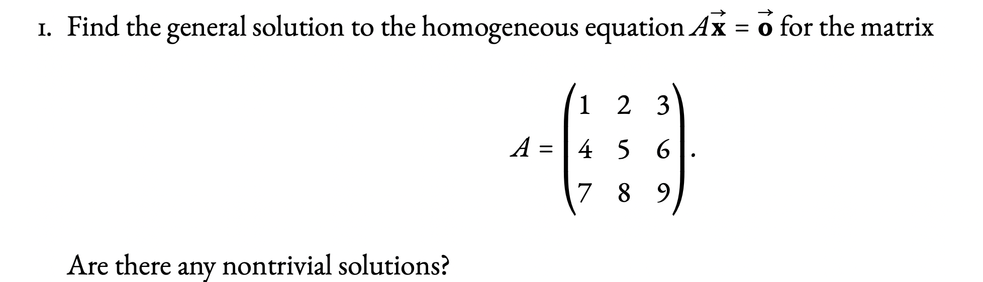 Solved I. Find the general solution to the homogeneous | Chegg.com