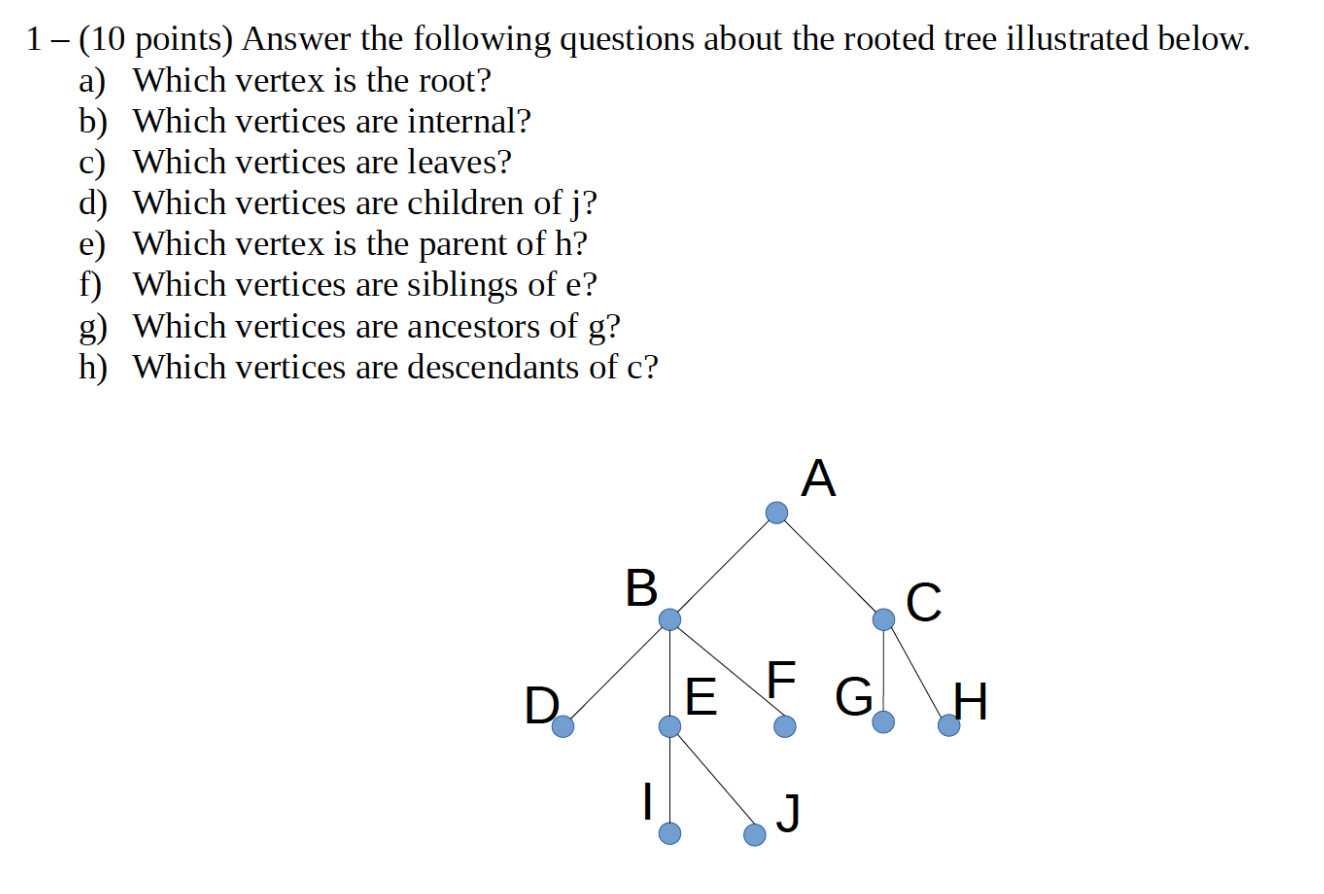 Solved 1 - (10 points) Answer the following questions about | Chegg.com