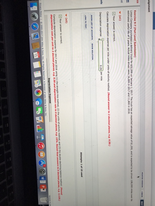 Solved Exercise 9-7 (Part Level Submission) Linton Company | Chegg.com