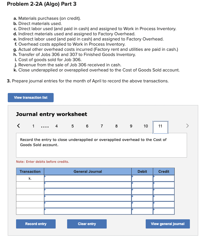 Solved Required information Problem 2-2A (Algo) Computing | Chegg.com