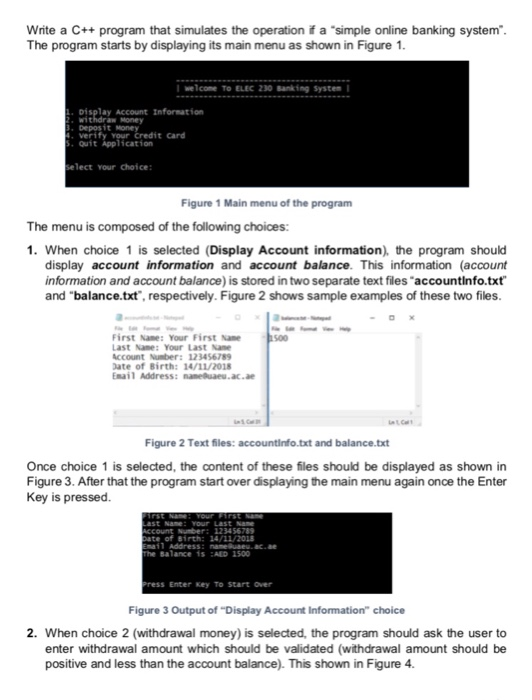 Solved Write a C++ program that simulates the operation ifa | Chegg.com