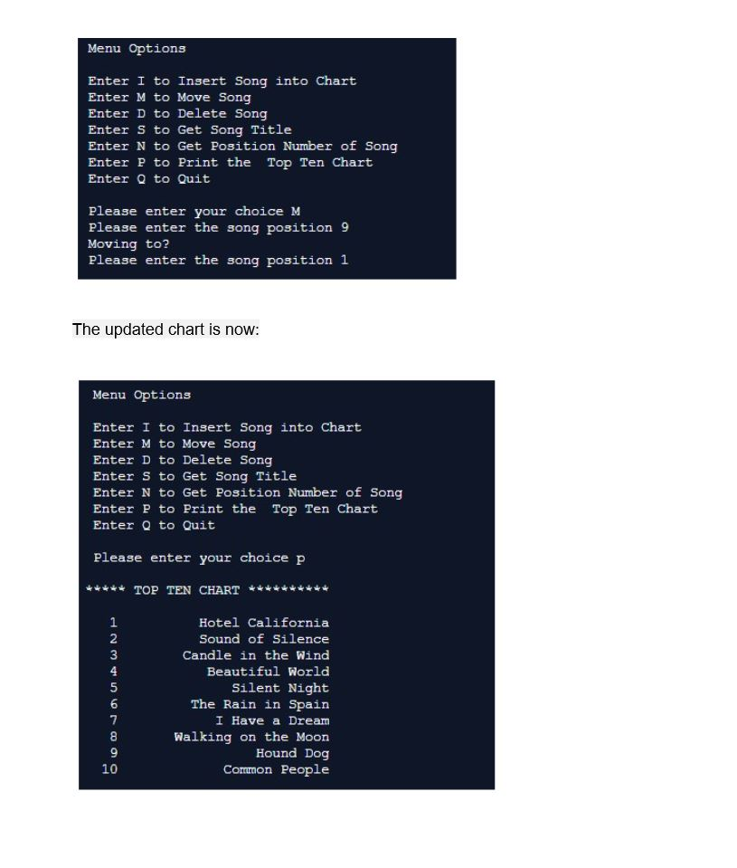 Solved You will implement methods of a program that | Chegg.com