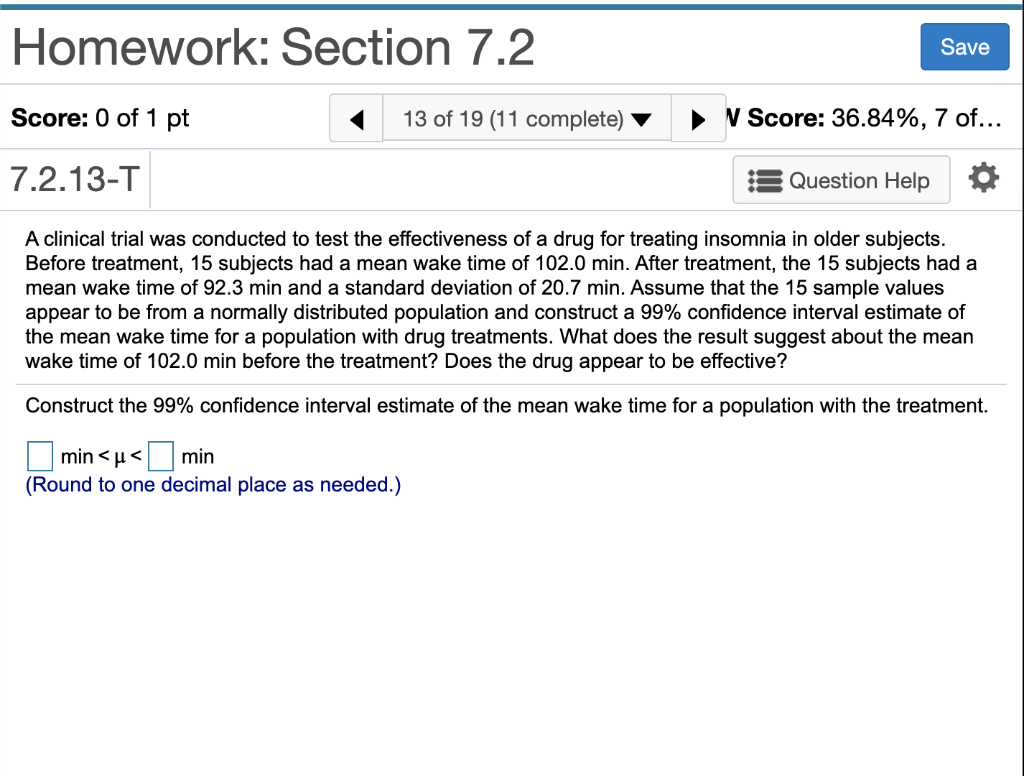 Solved Homework Section 7 2 Save Score 0 Of 1 Pt 13 Of 19