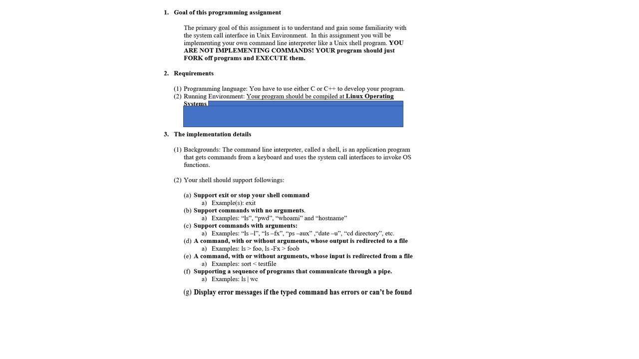 1. Goal of this programming assignment The primary | Chegg.com