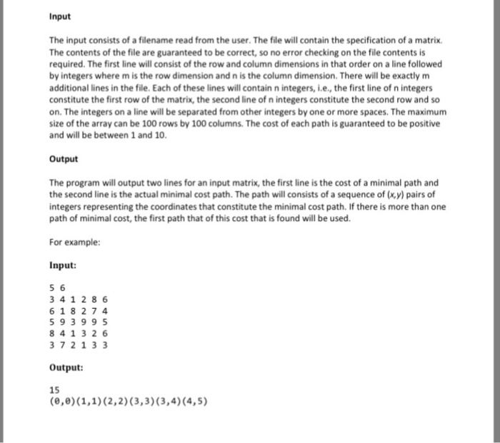Solved The Problem You must write a program that will | Chegg.com