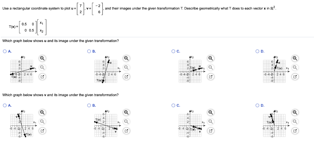 Solved 2 Use A Rectangular Coordinate System To Plotu And 6100