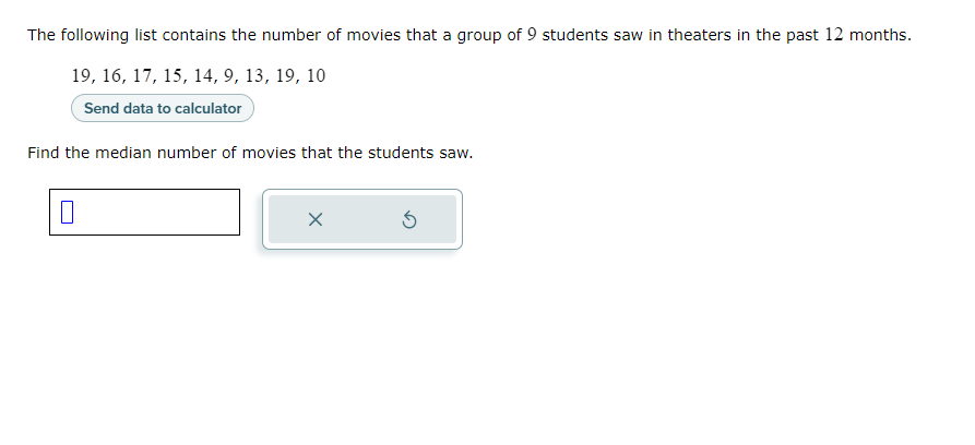 Solved The following list contains the number of movies that | Chegg.com