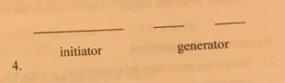 Solved Using the initiator and generator shown, draw the | Chegg.com