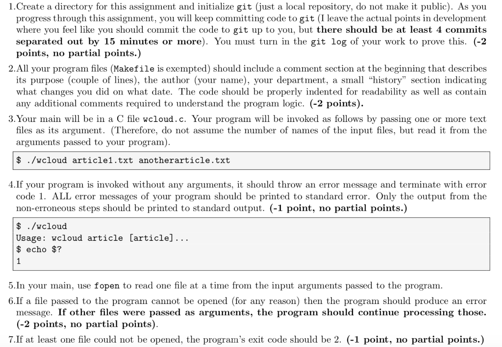 Solved C Program Using Terminal Create A C Program Named 4480