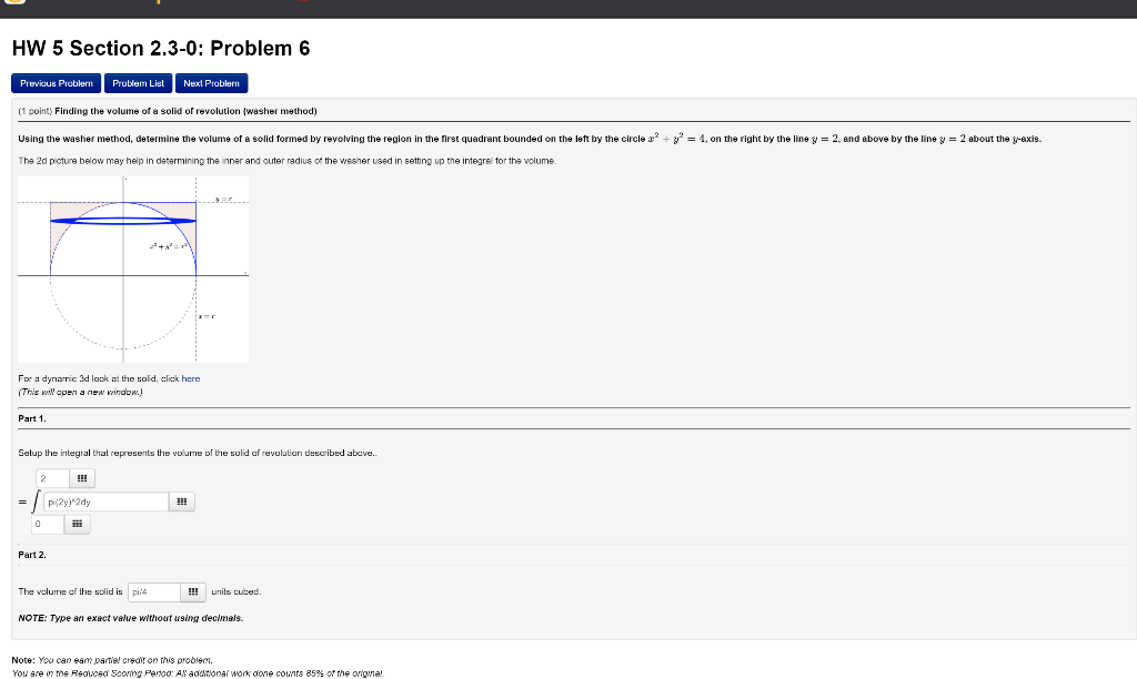 Solved HW 5 Section 2.3-0: Problem 6 Previous Problern | Chegg.com