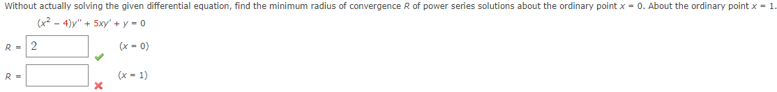 Solved Without actually solving the given differential | Chegg.com