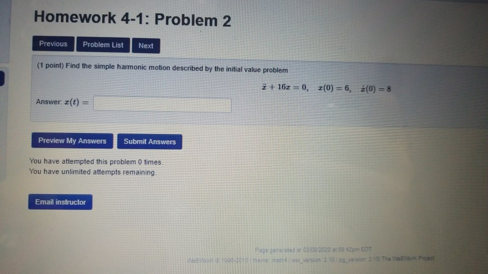 Solved Homework 4-1: Problem 2 Previous Problem List Next (1 | Chegg.com