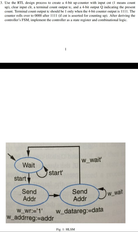 Solved 3. Use the RTL design process to create a 4-bit | Chegg.com