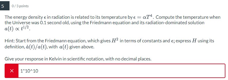 Solved The energy density ϵ in radiation is related to its | Chegg.com