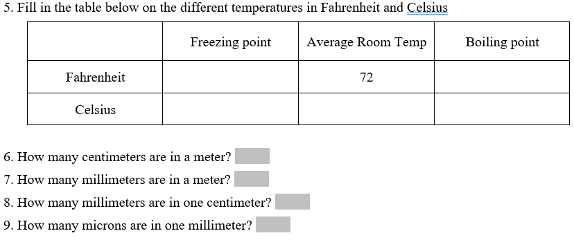 Solved Use the conversion table below to help you answer the | Chegg.com