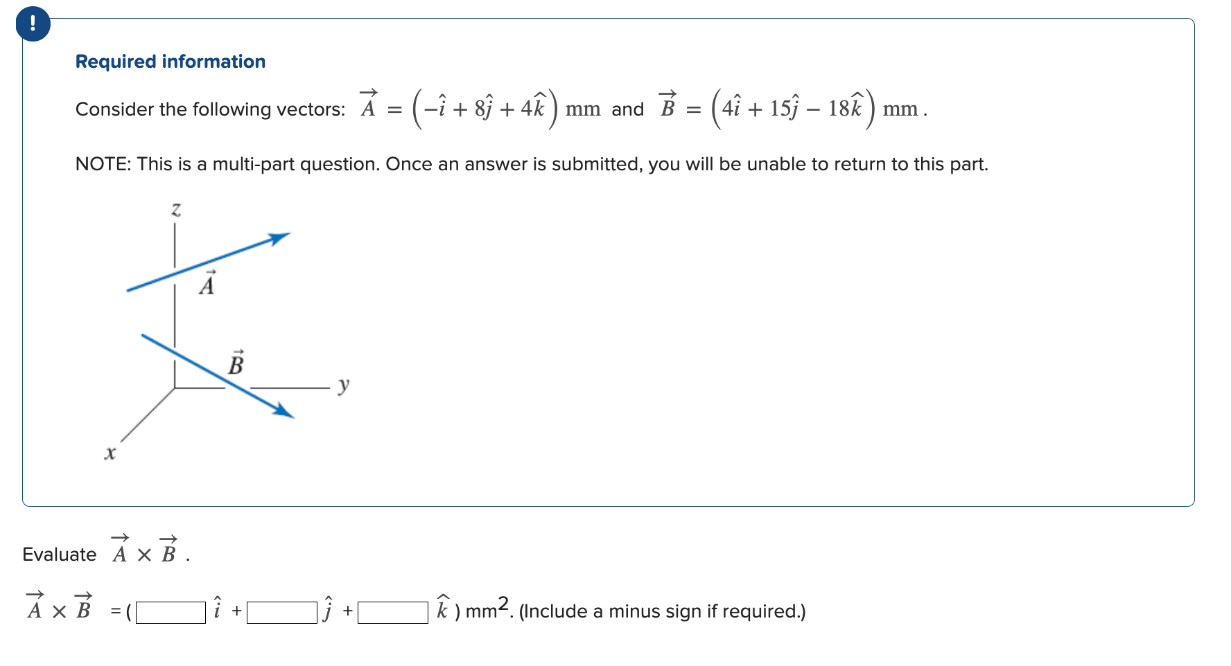 Solved Required information Consider the following vectors: | Chegg.com Solved Required information Consider the following vectors: | Chegg.com