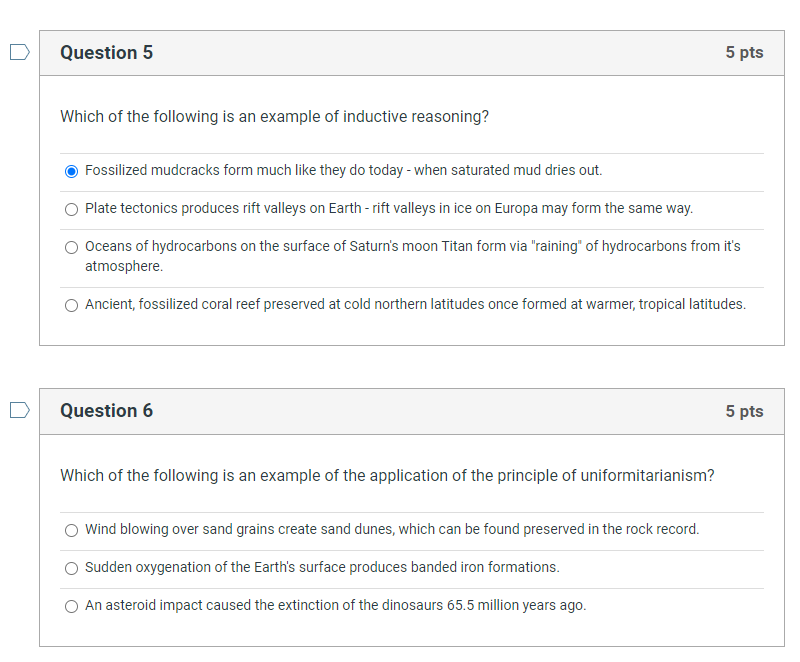 Solved Which of the following is an example of inductive | Chegg.com