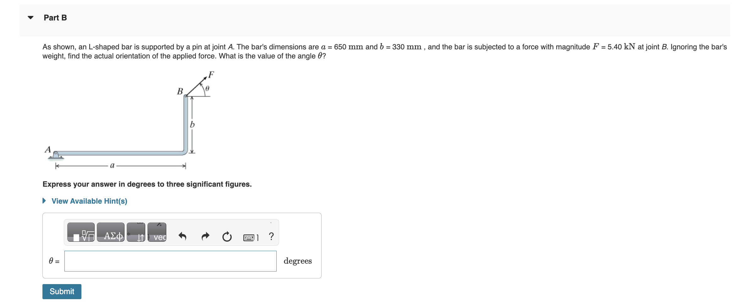 Solved diagram. Part C A beam is subjected to a triangular | Chegg.com