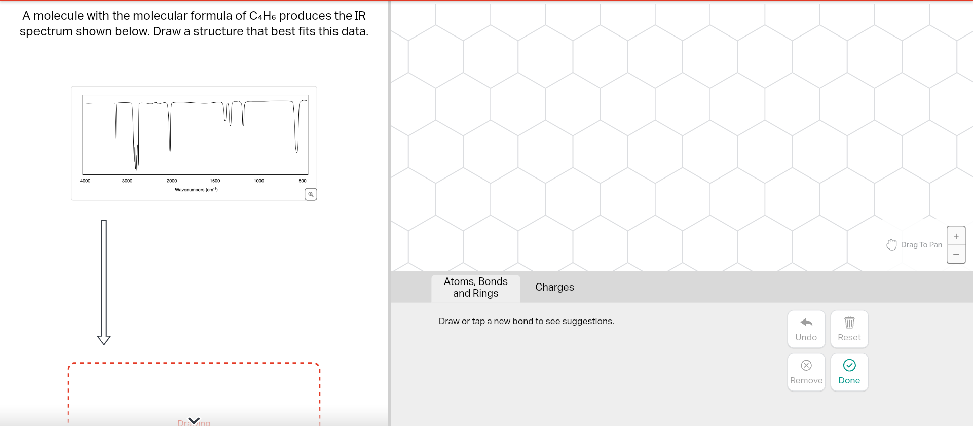 Solved A molecule with the molecular formula of C4H6 | Chegg.com