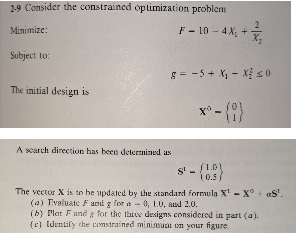 2-9 Consider the constrained optimization problem | Chegg.com