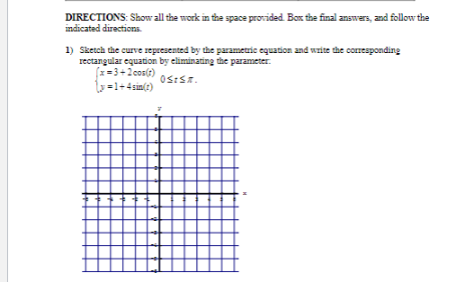 Solved Sketch the curve represented by the parametric | Chegg.com