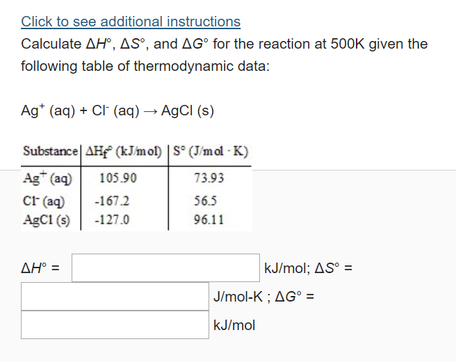 Solved Click to see additional instructions Calculate AH, | Chegg.com