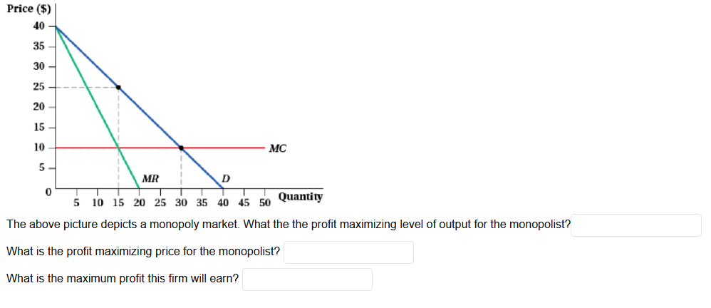 Solved The above picture depicts a monopoly market. What the | Chegg.com