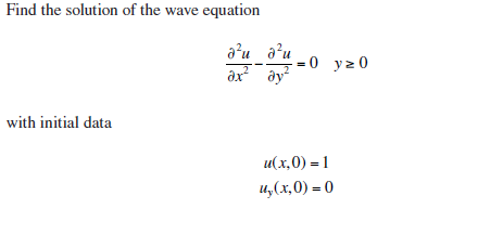 Solved Find the solution of the wave equation | Chegg.com
