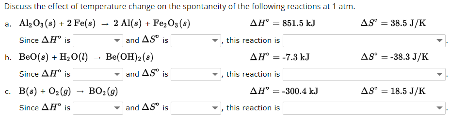 Solved Discuss the effect of temperature change on the | Chegg.com