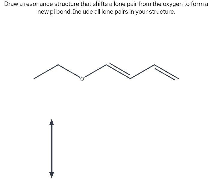 Solved Draw a resonance structure that shifts a lone pair | Chegg.com