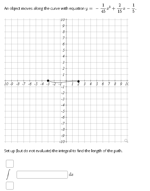 Solved An object moves along the curve with equation | Chegg.com