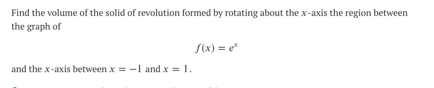 Solved Find the volume of the solid of revolution formed by | Chegg.com