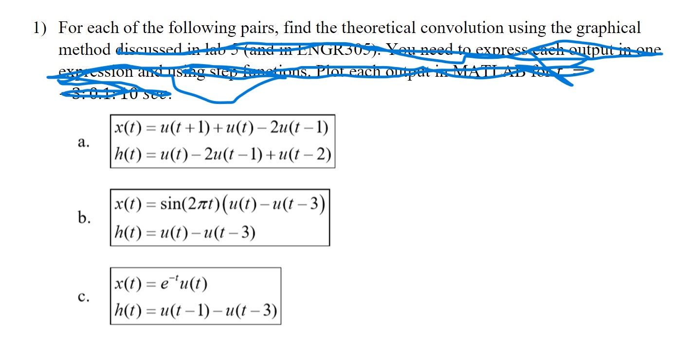 Solved 1) For each of the following pairs, find the | Chegg.com