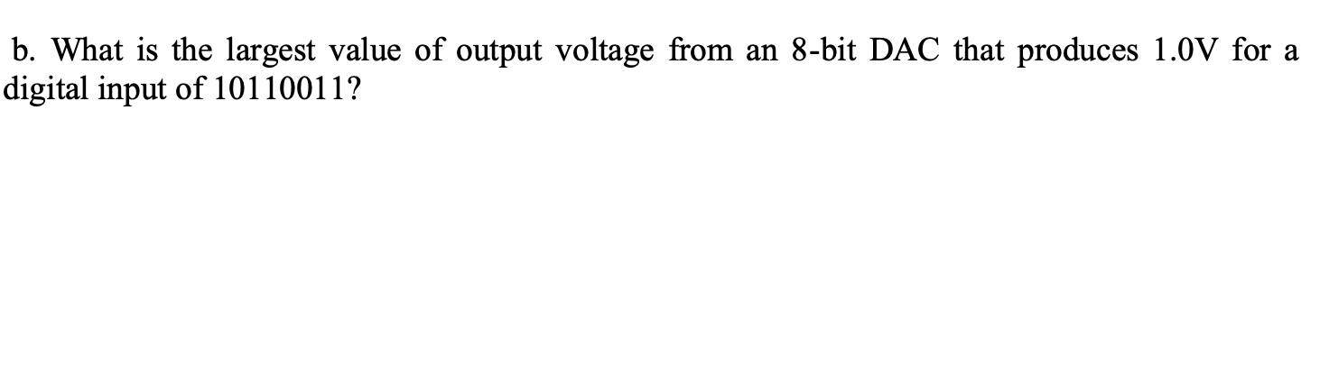 Solved Question#1: a. A 5-bit DAC has a current output. For | Chegg.com
